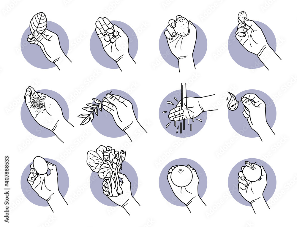 Hand Holding Object Drawing