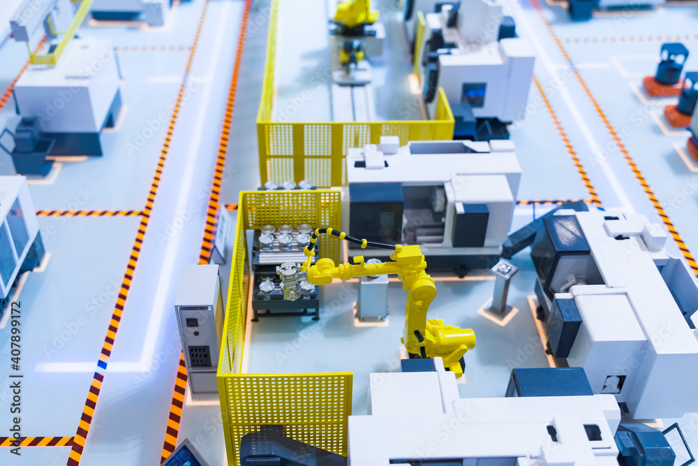 model of Robotic and Automation system control application on automate ...