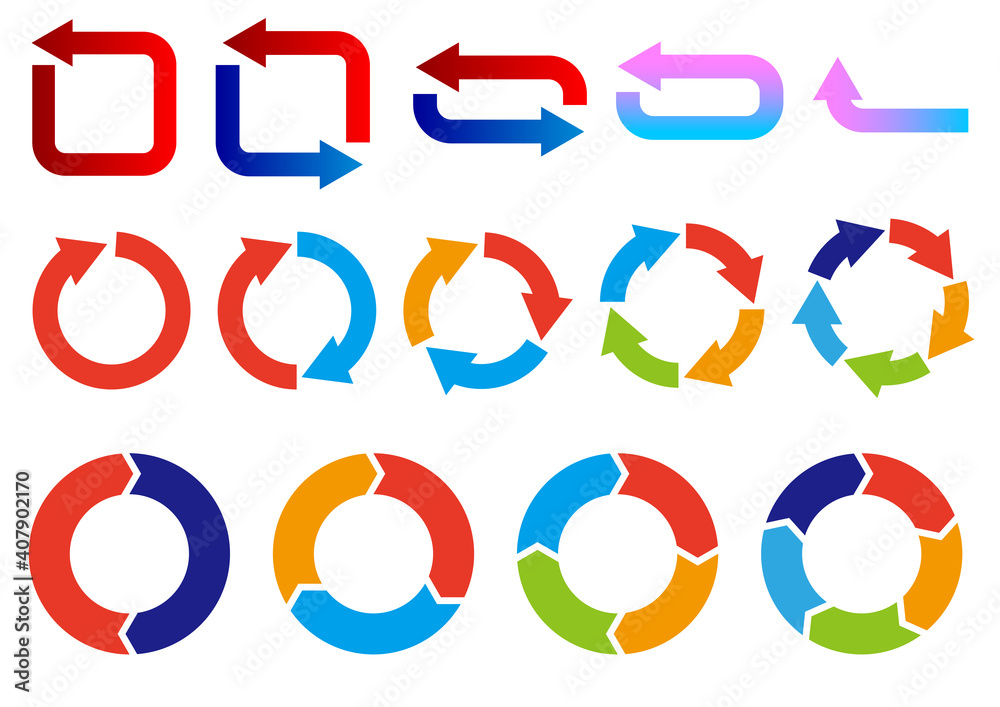 矢印ベクターアイコンセット Stock Vector | Adobe Stock