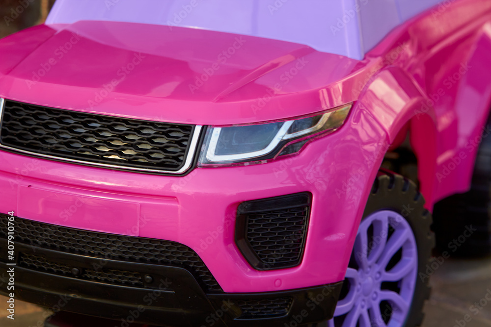 Baby ride on car,close up of a car for a child to ride on the street ...