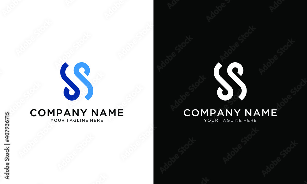 Simple Elegant Letter S Logo Design. Modern minimalist S SS creative ...