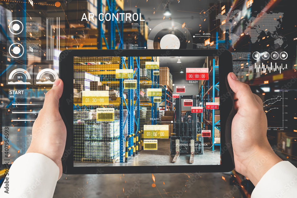 Smart warehouse management system using augmented reality technology to identify package picking ...