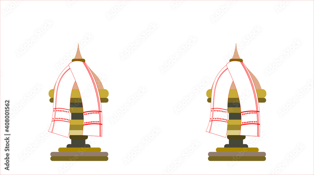 A Xorai with a Gamusa wrap on top of it.Xorai is one of the traditional ...