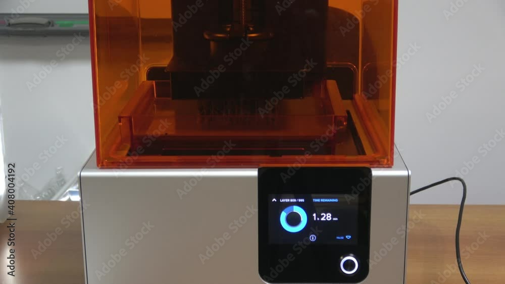 Stereolithography DPL 3d printer create detail and liquid drips ...