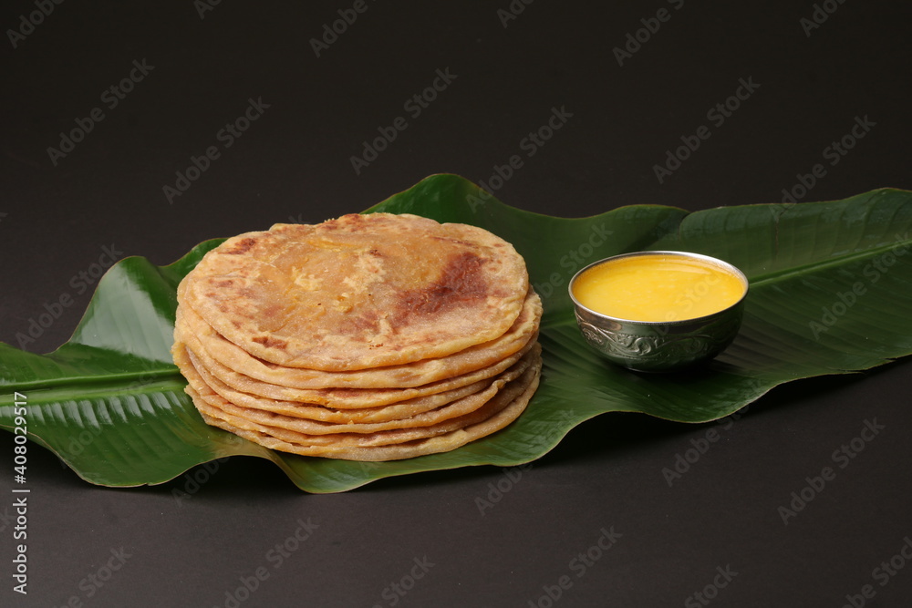 Puran Poli, also known as Holige, is an Indian sweet flatbread from ...