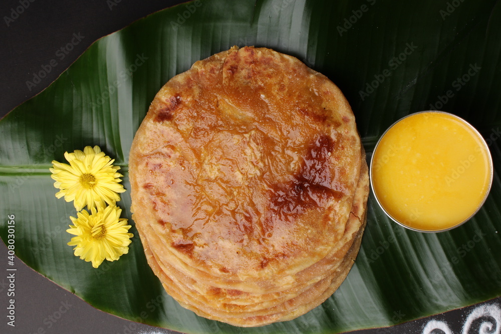 Puran Poli, also known as Holige, is an Indian sweet flatbread from ...
