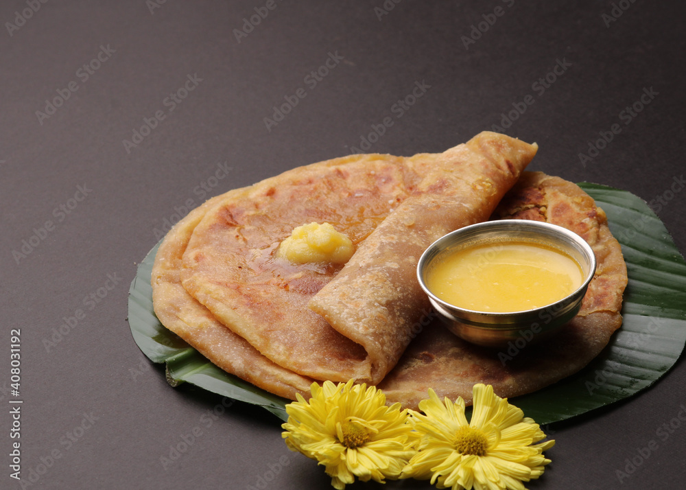 Puran Poli, also known as Holige, is an Indian sweet flatbread from ...