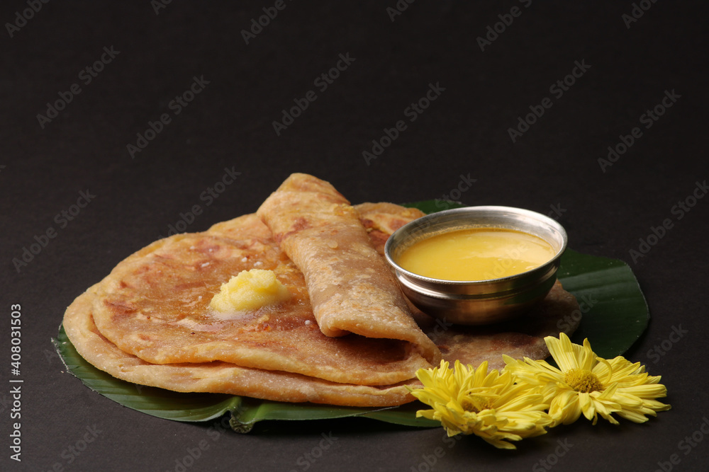 Puran Poli, also known as Holige, is an Indian sweet flatbread from ...