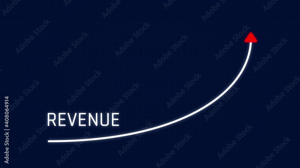 Revenue Improvement for Future Business Projection on Grid Background ...