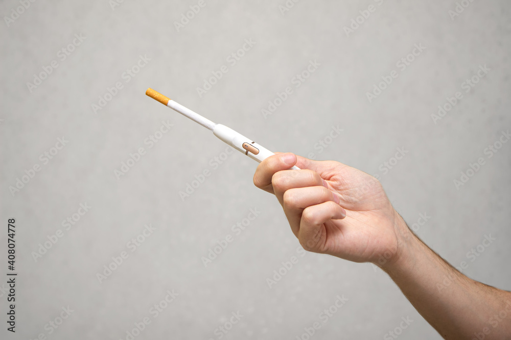 combined a classic nicotine cigarette and hybrid electronic smokeless ...