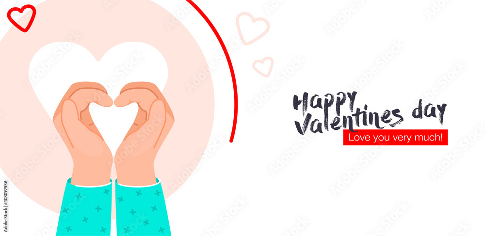 I love you heart sign. Concept on Valentine day with expresses love to ...