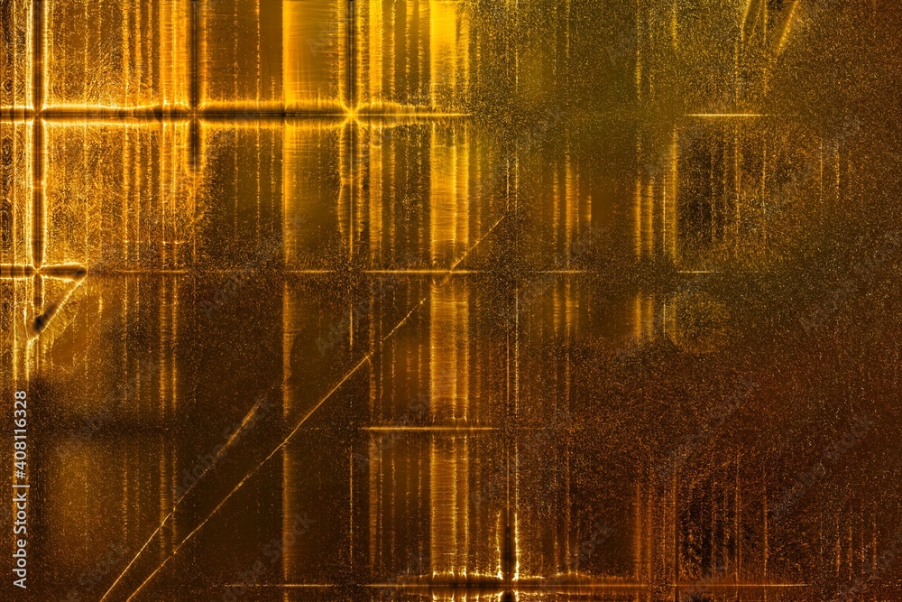 Gold background with grainy dust effect Stock Illustration | Adobe Stock