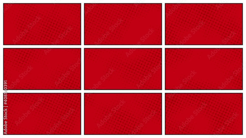 Simple retro motion graphics halftone doted background. Comic book page ...