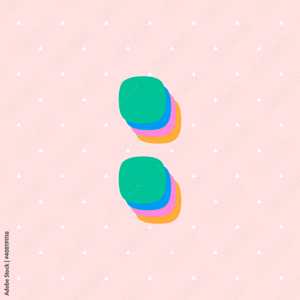 Vector 3d colon font typography Stock Vector | Adobe Stock