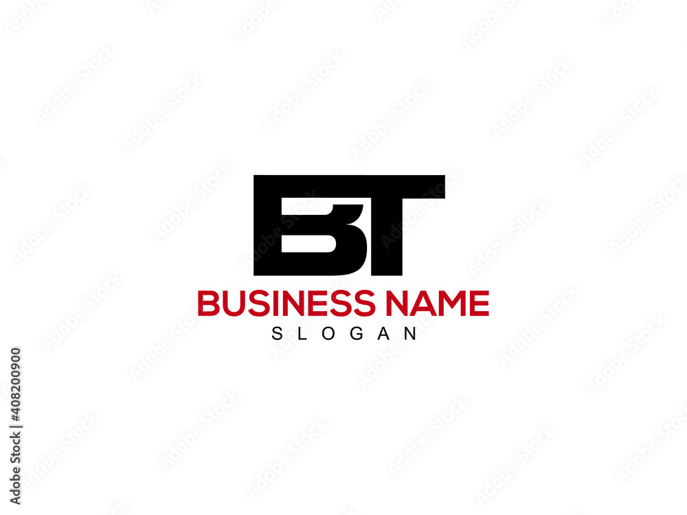BT Logo design - BT letter logo For New Business Stock Vector | Adobe Stock