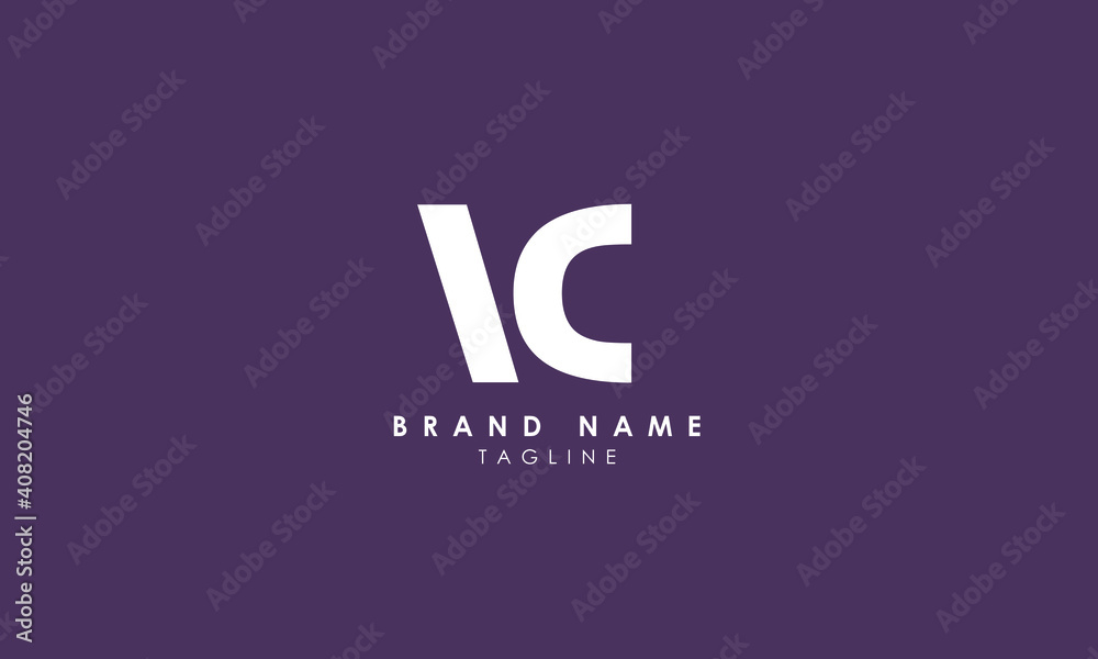 Alphabet letters Initials Monogram logo VC, CV, V and C, Alphabet ...