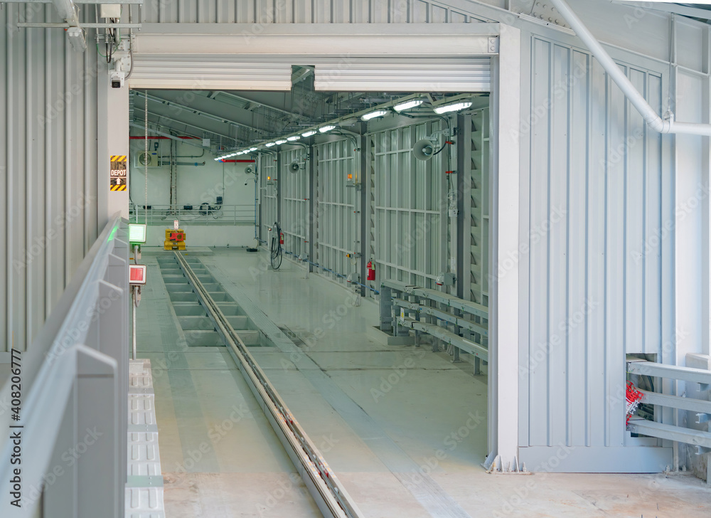 Train station control room on railway in Bangkok Downtown to Icon Siam ...