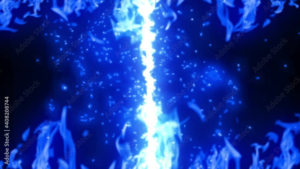 blue fire versus interface background loop animation Stock Video ...