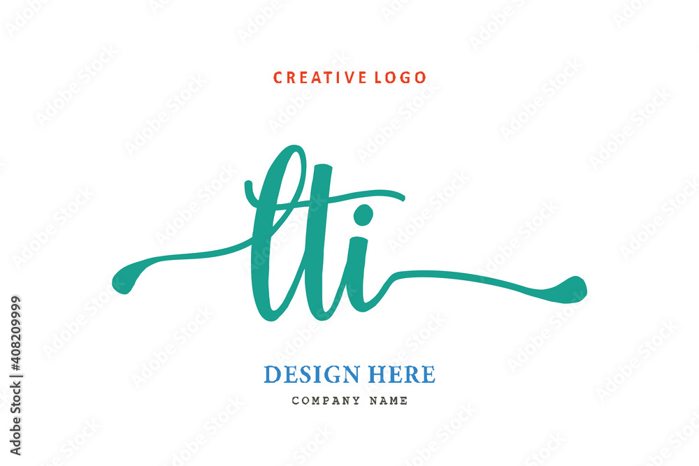 LTI lettering logo is simple, easy to understand and authoritative ...