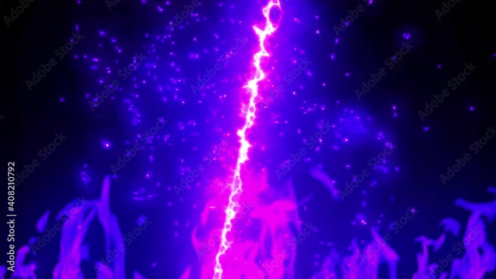 purple fire versus interface background loop animation Stock Video ...