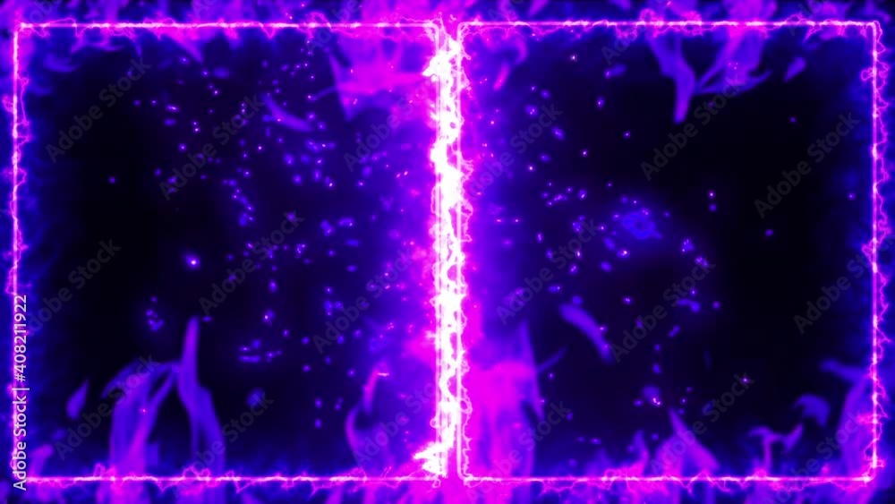 purple fire versus interface background loop animation Stock Video ...
