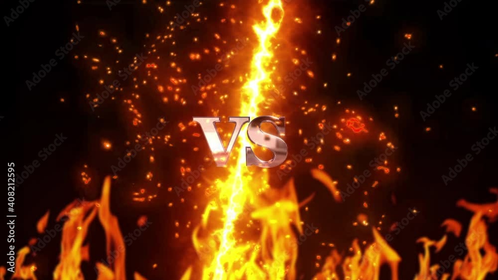 fire versus interface background loop animation Stock 비디오 | Adobe Stock