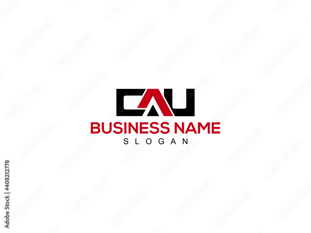 CAU Letter and templates design For Your Business Stock Vector | Adobe ...