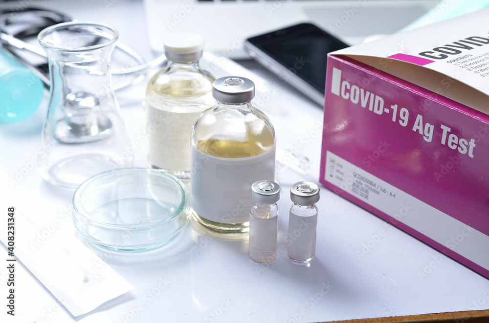 Testing kit result by using rapid test device for COVID-19, 2019-nCoV ...