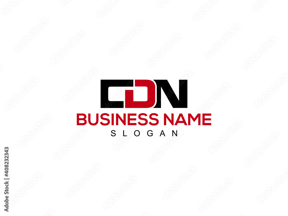 Letter CDN Logo Vectors For Your Business Stock Vector | Adobe Stock