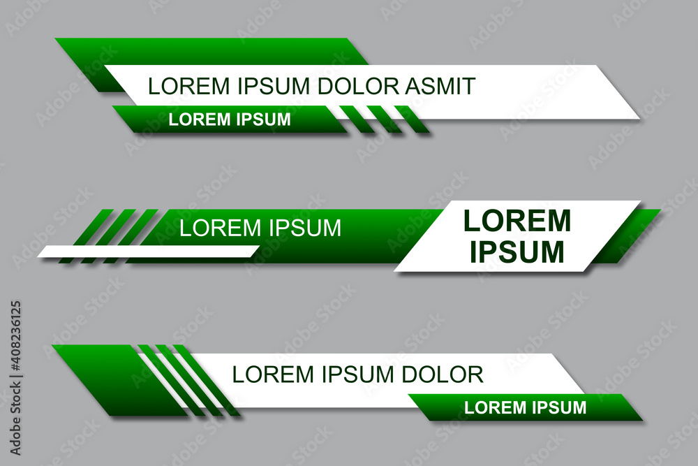 Three geometric lower third banners set design. Modern geometric lower ... Three geometric lower third banners set design. Modern geometric lower ...