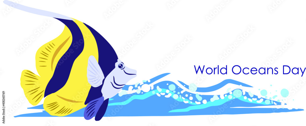 World Oceans Day. The celebration dedicated to help protect, and ...