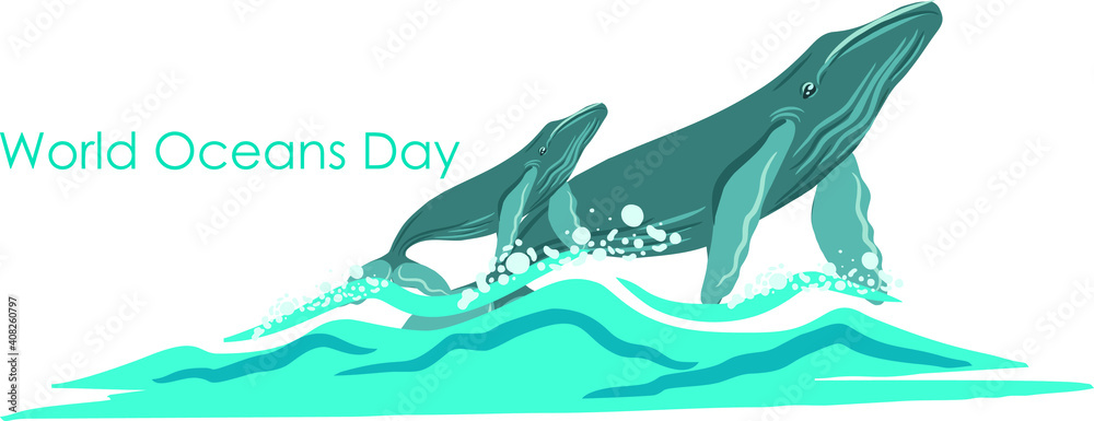 World Oceans Day. The celebration dedicated to help protect, and ...