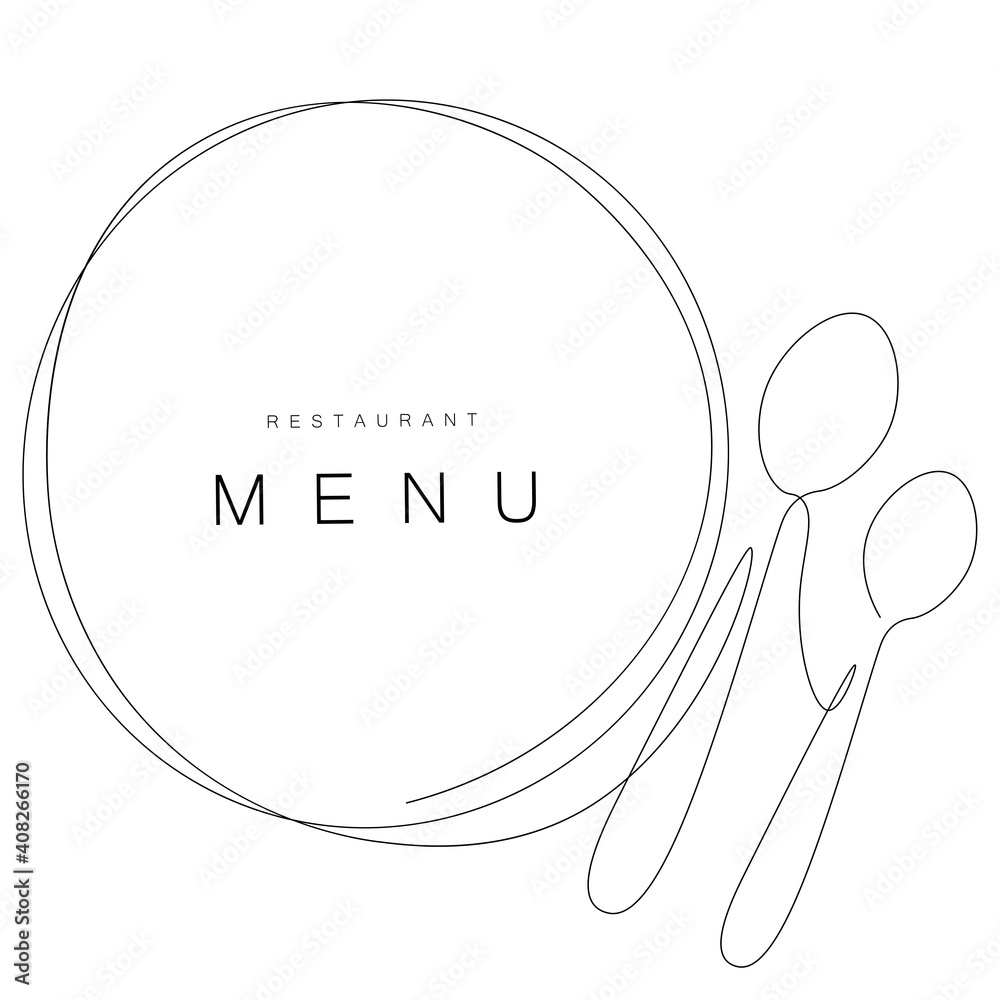 Restaurant menu background vector illustration Stock Vector | Adobe Stock