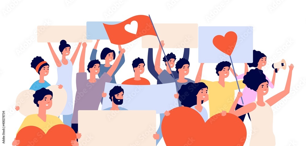 Fun people crowd. Cheering group, happy young activity audience ...