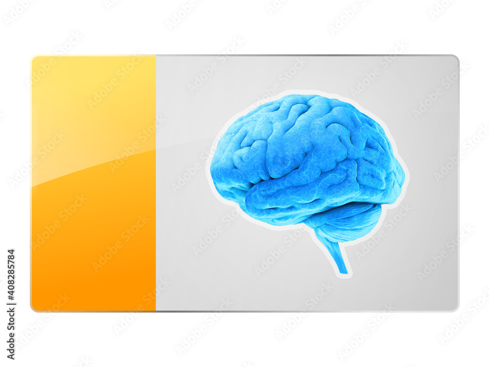 blue brain symbol, button, Creativity, Novel Idea, Science and ...