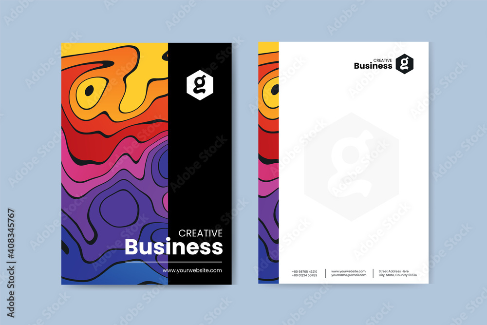 Modern corporate branding identity design. Stationary template design ...