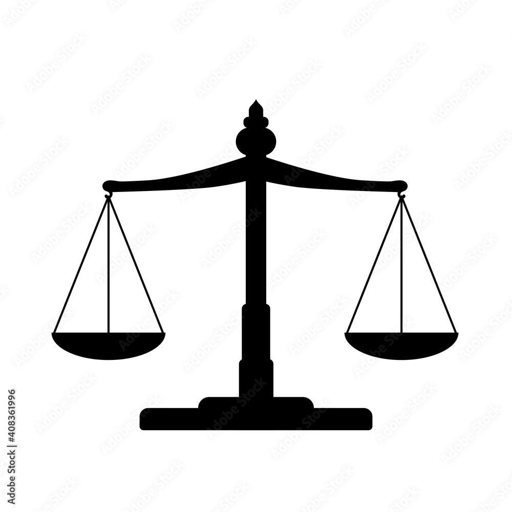 scale justice vector illustration. Good template for justice design ...