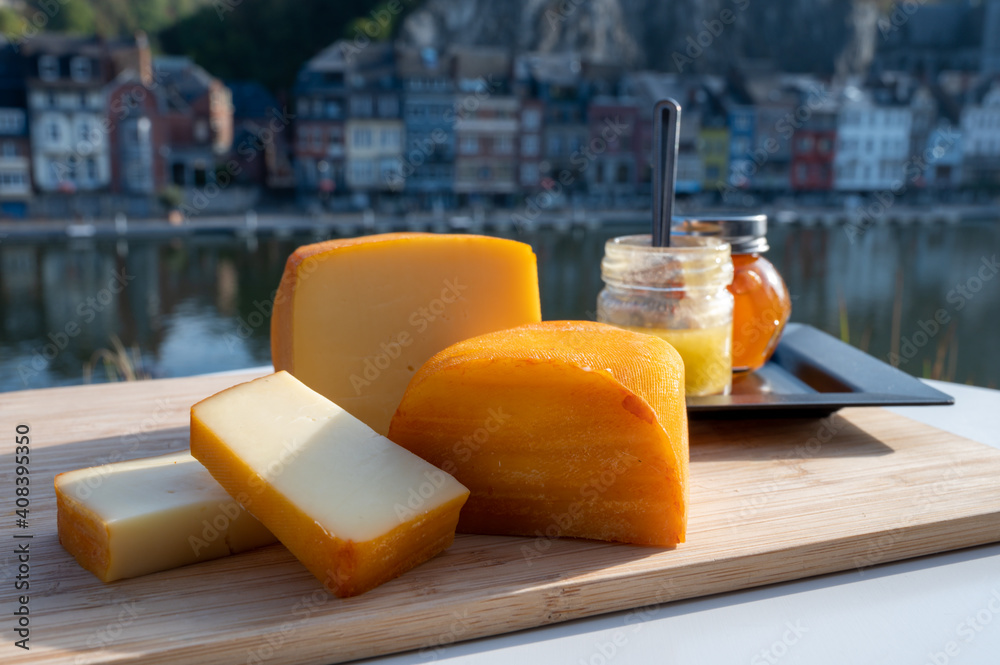 Cheese collection, Belgian abbey cheeses made with brown trappist beer ...