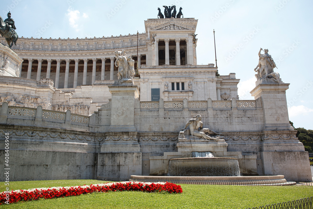 Rome.Roma. Altar of Fatherland in Rome. monumental architecture. great ...