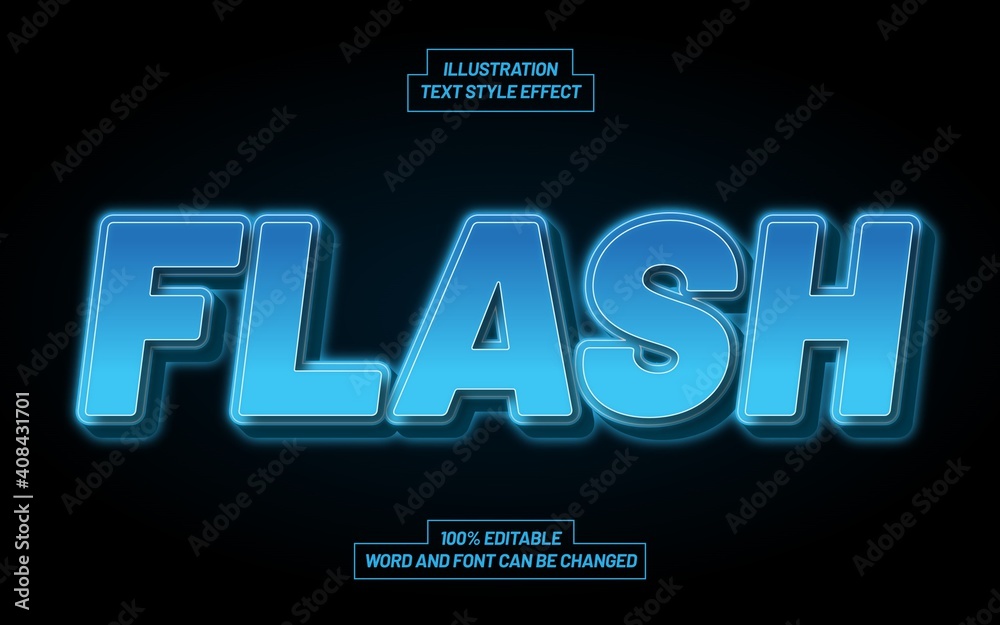 Template Text Effect Style For Different Use Header, Typeface, Title ...