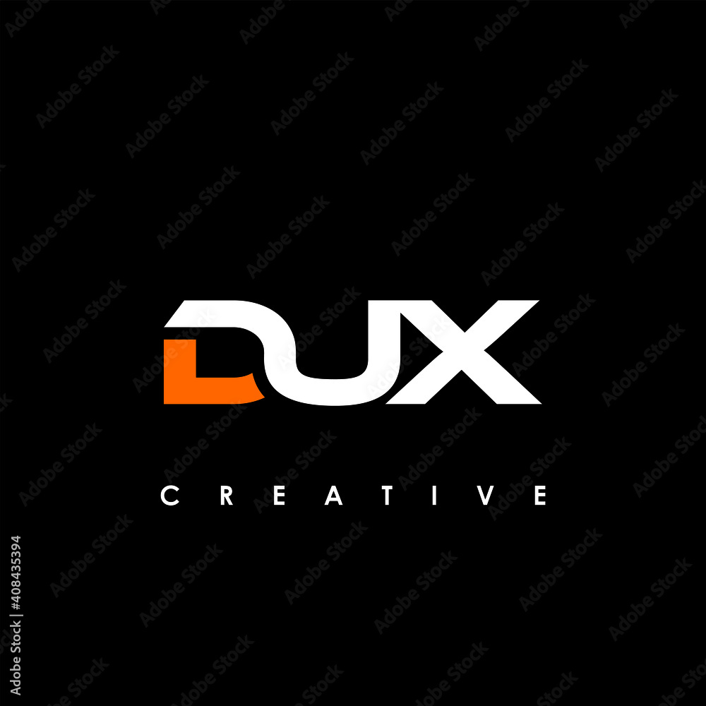 DUX Letter Initial Logo Design Template Vector Illustration Stock ...