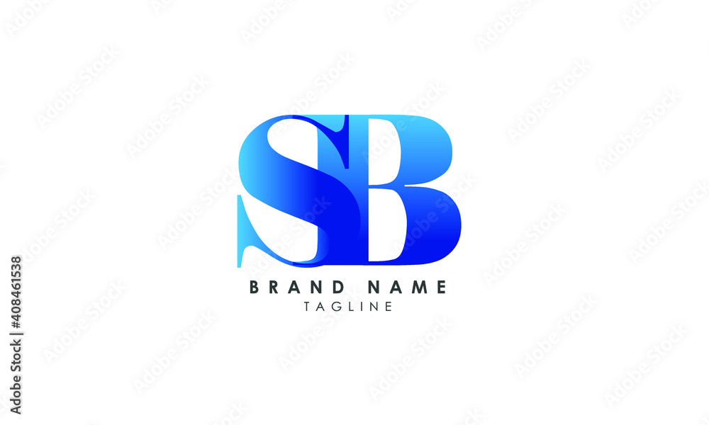 Alphabet letters Initials Monogram logo SB, BS, S and B, Alphabet ...