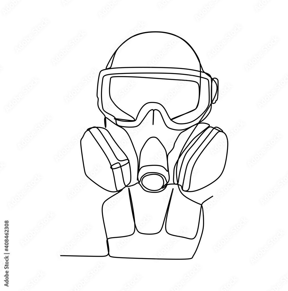 protective full face mask preventing from virus infection or poisonous ...