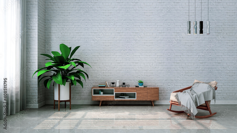 Minimalistic room backdrop, photorealistic 3D illustration, suitable ...