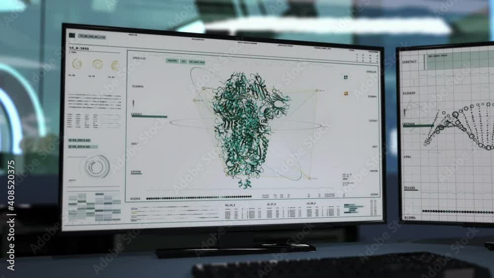 Computer Screens. The newest medical advancement is used in the ...