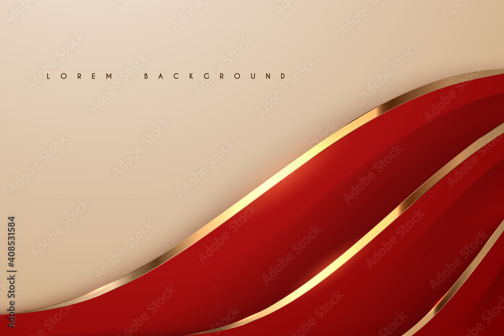 Abstract red and gold soft background Stock Vector | Adobe Stock