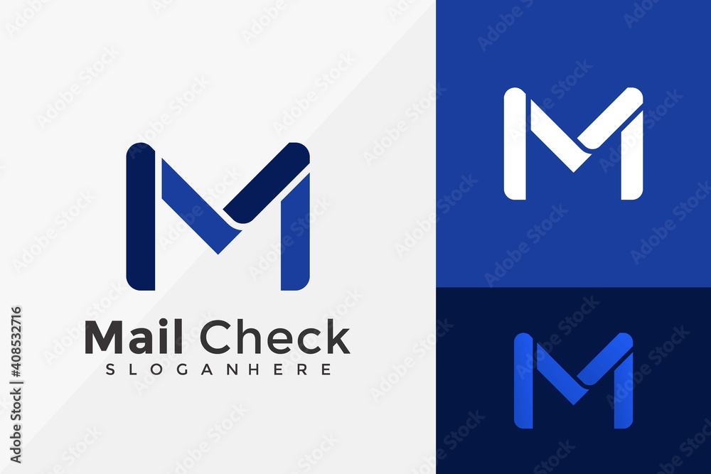 Letter M Check List Logo Design, Brand Identity Logos Designs Vector ...