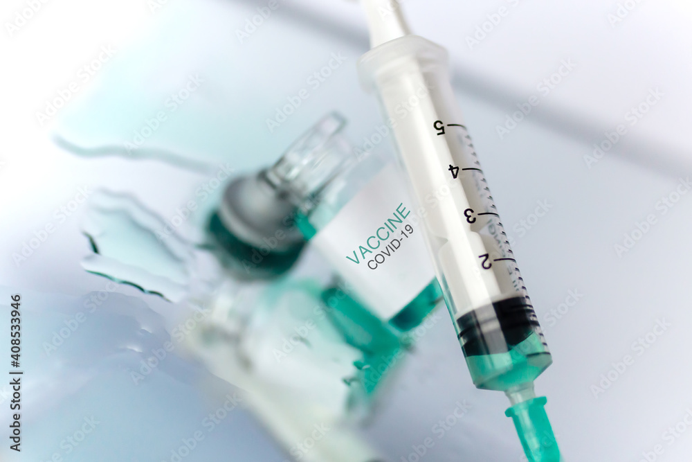 Development and creation of a coronavirus vaccine COVID-19. Ampoule and ...