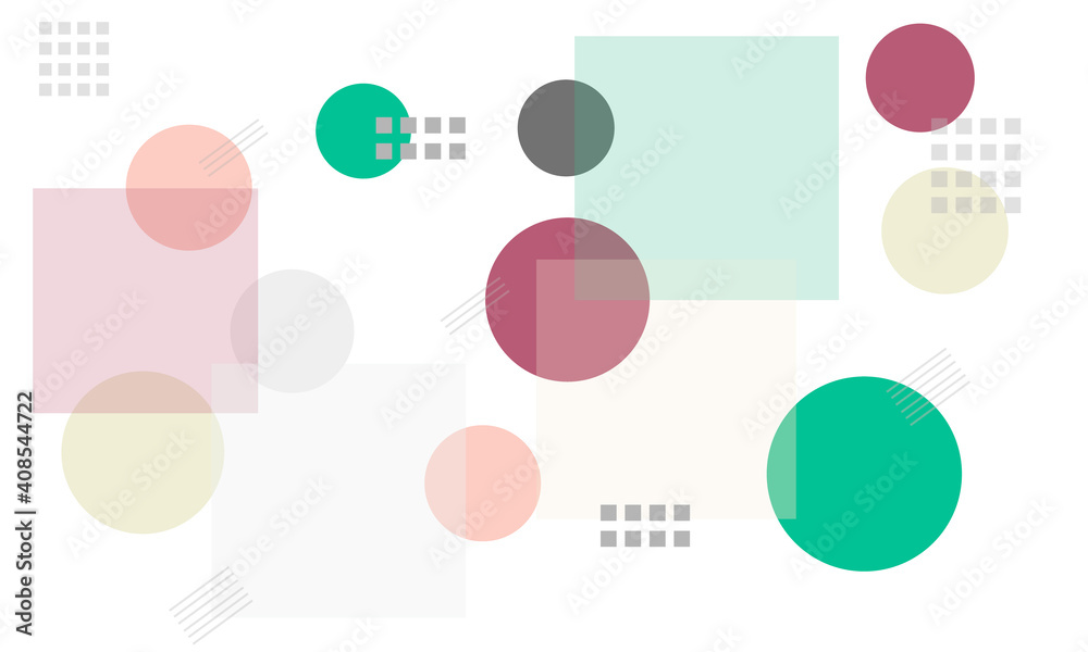 Mid Century modern geometric shapes Stock Vector | Adobe Stock