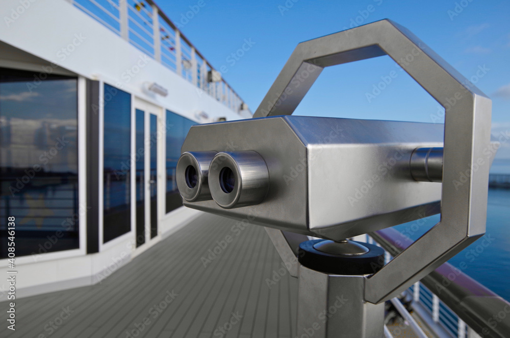 Outdoor stairs or staircase with deck and superstructure of modern ...